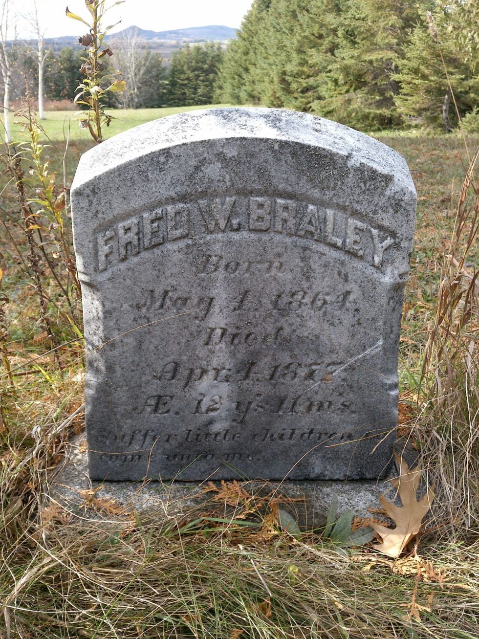 Braley Family Cemetery - Aroostook County History